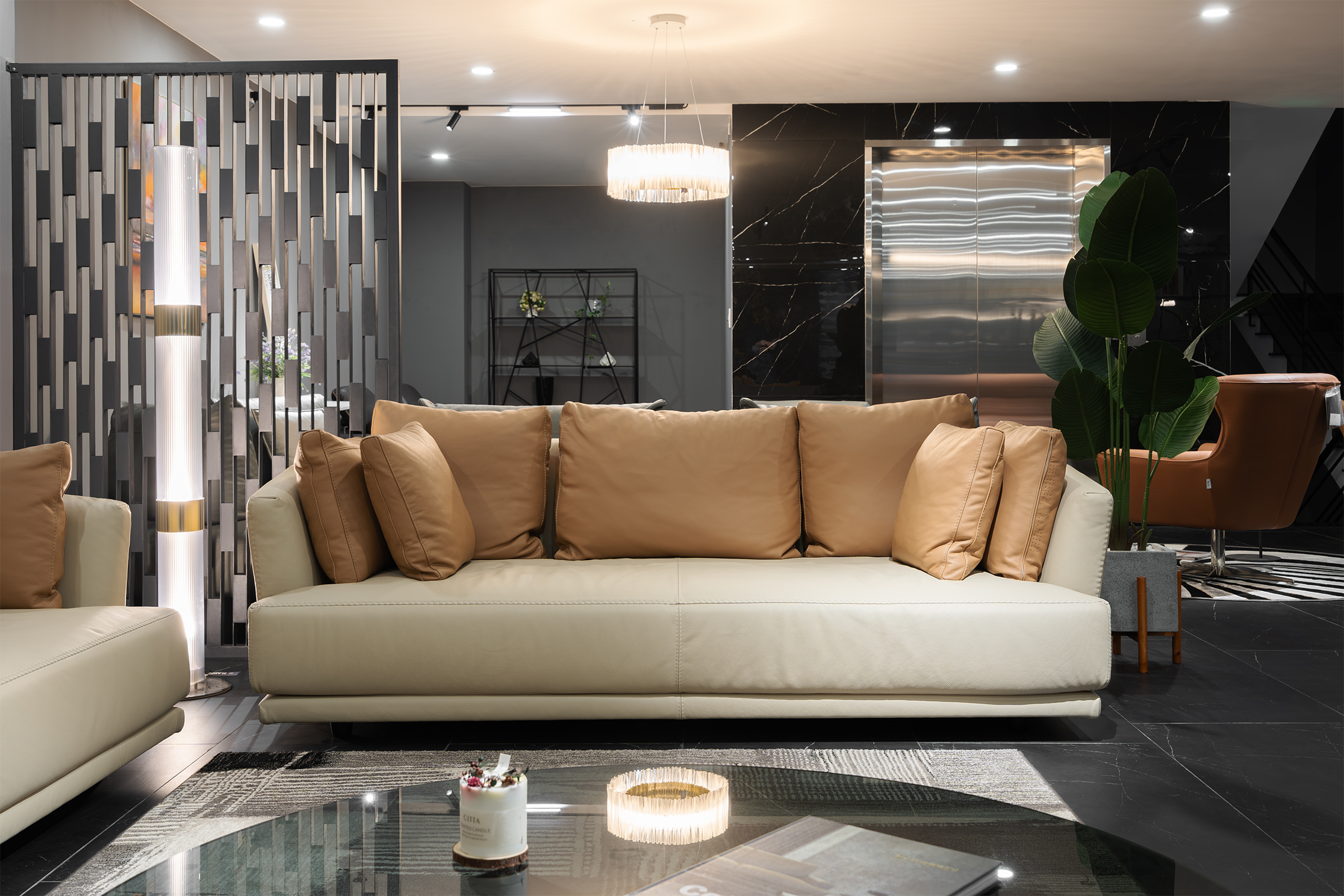 sofa da italia : băng dài Aplomb-1230 - BTM